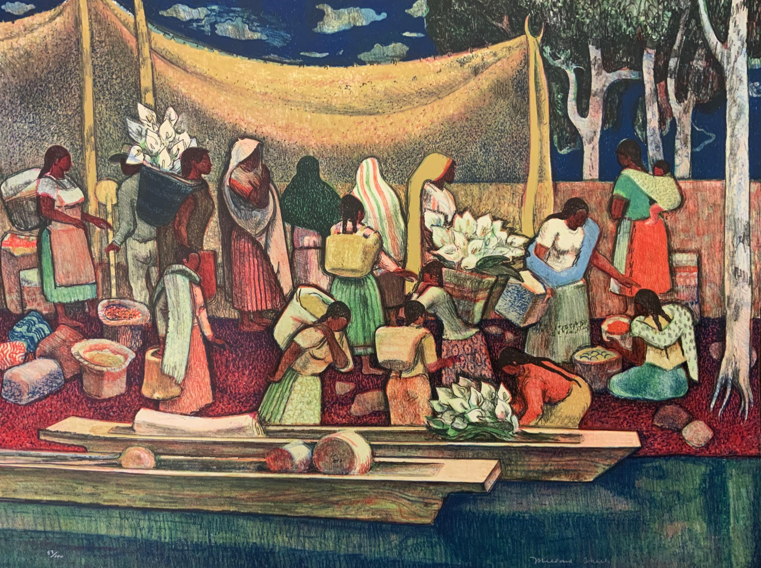 Island People of Janitzio by Millard Sheets - Museum of Arts and ...